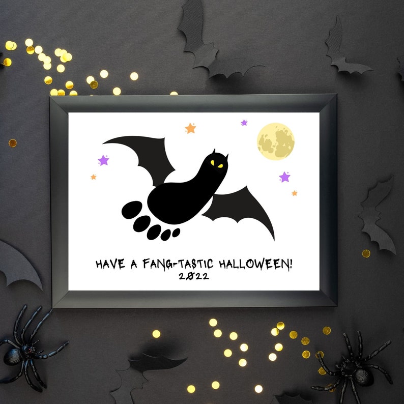 Halloween Handprint Footprint Art Craft Bundle Fall - Etsy