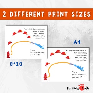 Firefighter Fathers Day Gift | Fathers Day Handprint Art Craft ...