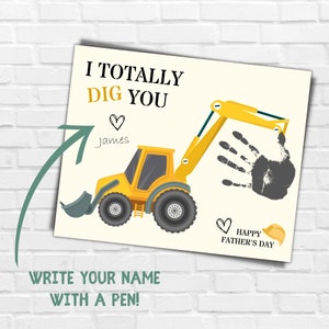 Handprint Art for Dad | Fathers Day Handprint Footprint Art Craft ...