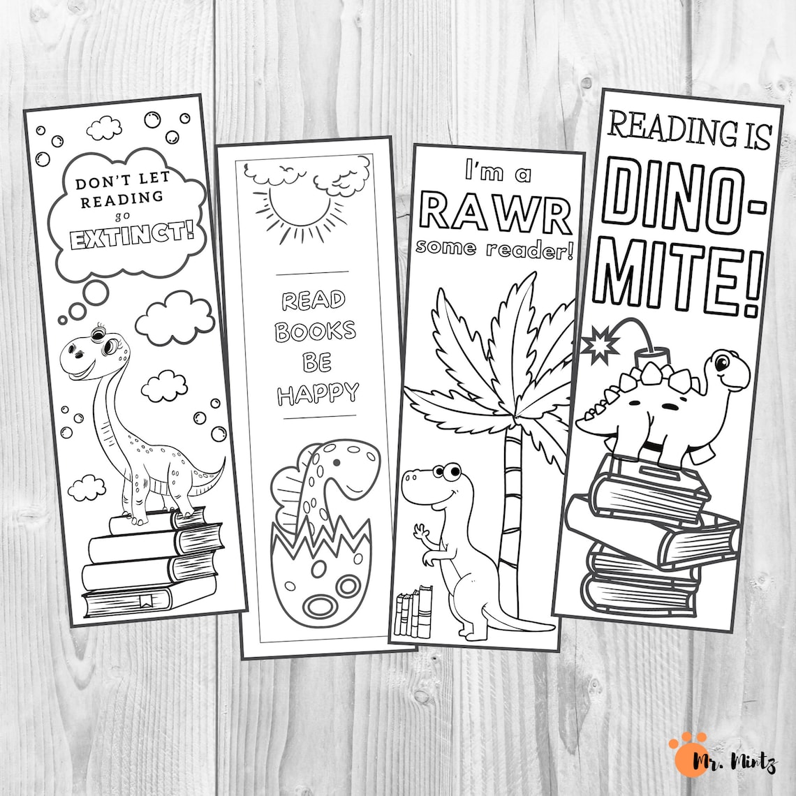 Printable Bookmarks With Quotes to Color Cute Coloring - Etsy