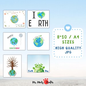 Earth Day Handprint Craft | Earth Day Printable Kids | Earth Day ...