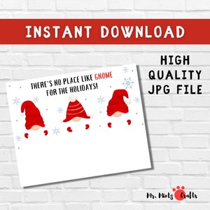 Christmas Gnomes Handprint Art Craft Template Printable Downloads ...