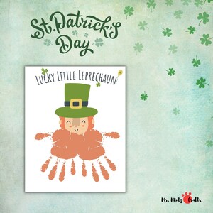 St Patrick's Day Handprint Footprint Crafts Activities for Kids | St ...