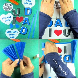 Father’s Day Pop-up Card Printable | DIY 3D Card for Dad Fathers Day ...
