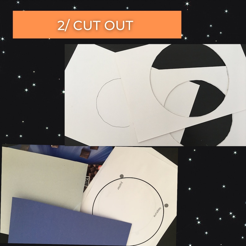 Solar System Model Planets Printable Solar System - Etsy