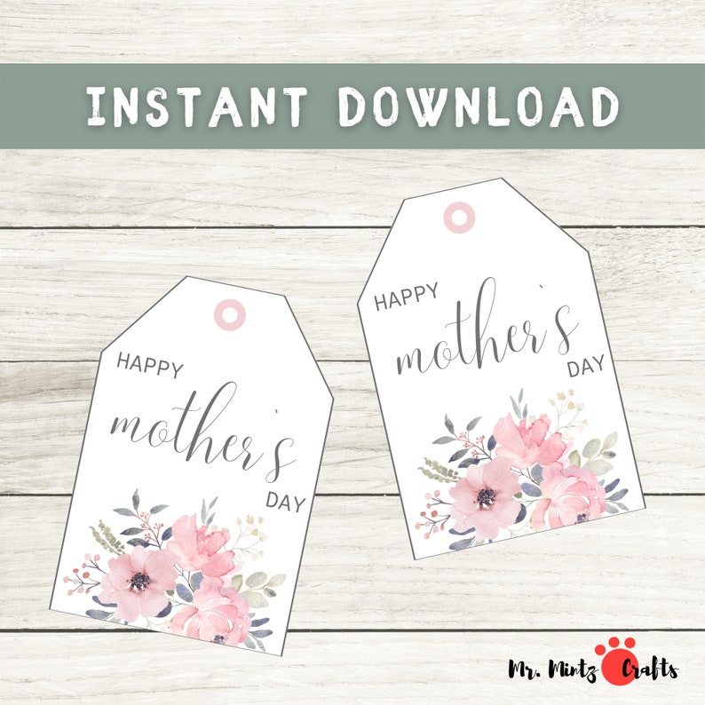 Mother's Day Gift Tags Printable Mothers Day Treat Tags - Etsy