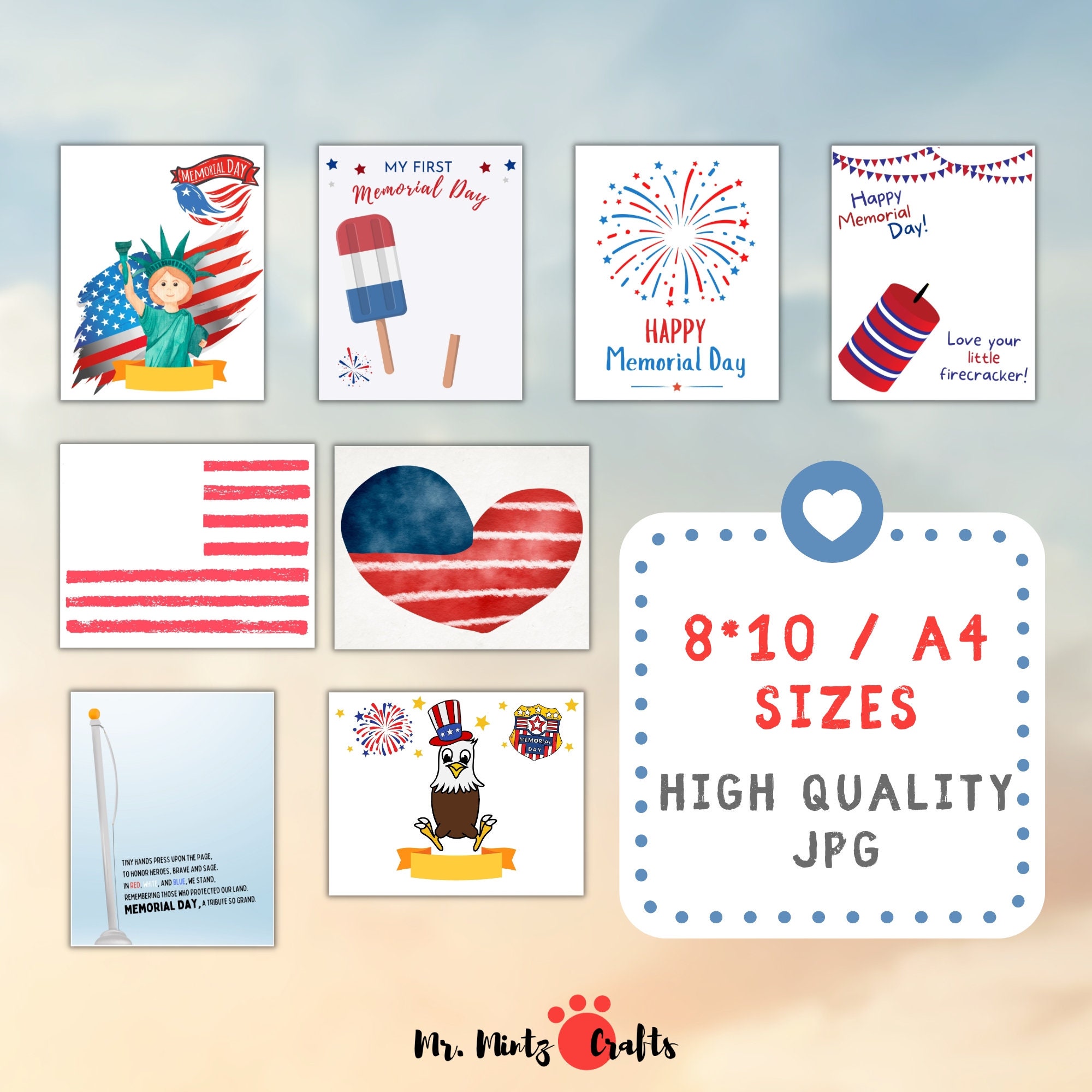 Memorial Day Handprint Footprint Art Сrafts | Patriotic Preschool ...