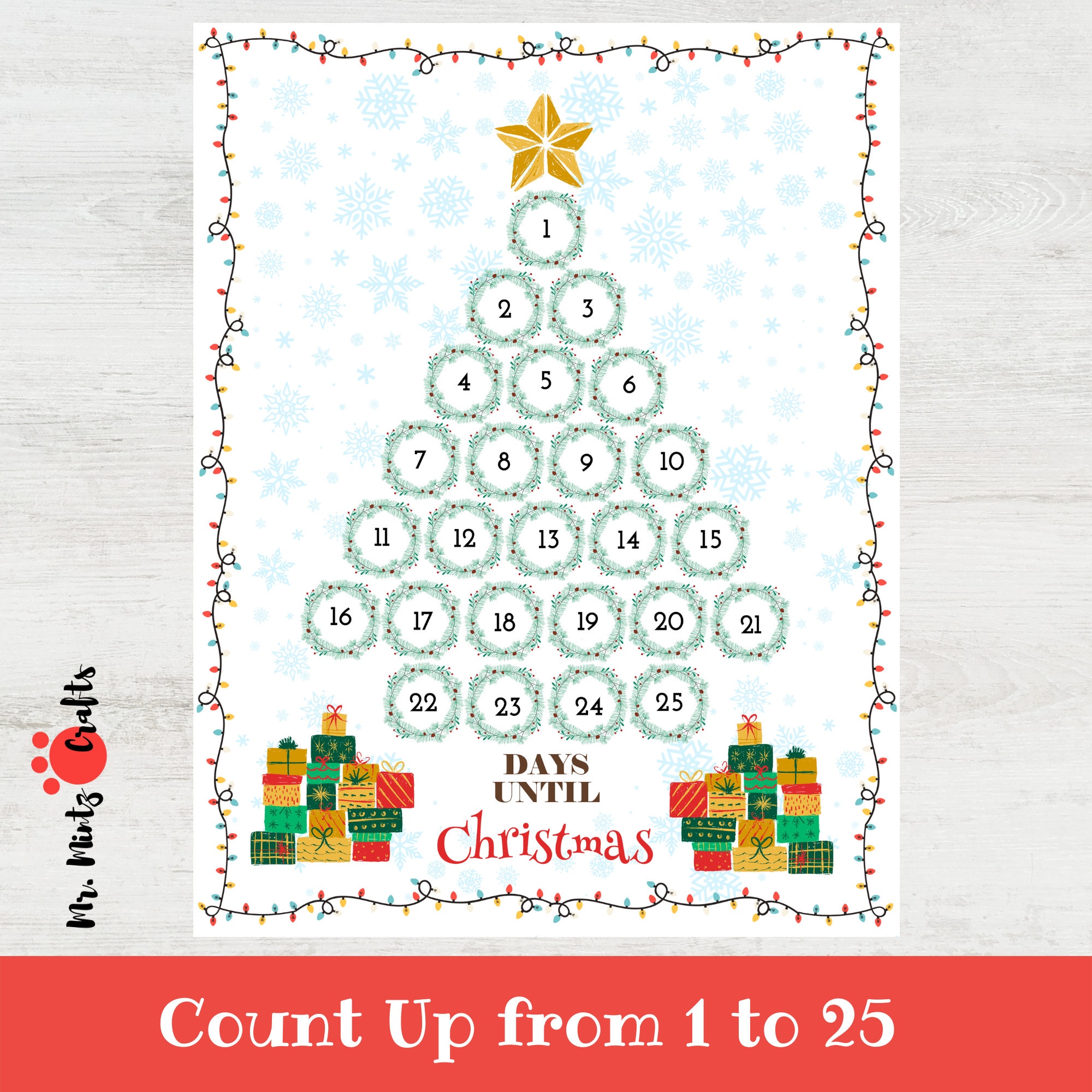 Christmas Countdown Crafts for Kids | Christmas Countdown Advent ...