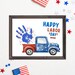 Labor Day Handprint Art Craft Labor Day Card Happy Labor - Etsy
