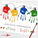 Handprint Christmas Lights | Christmas Handprint Art Crafts Template ...