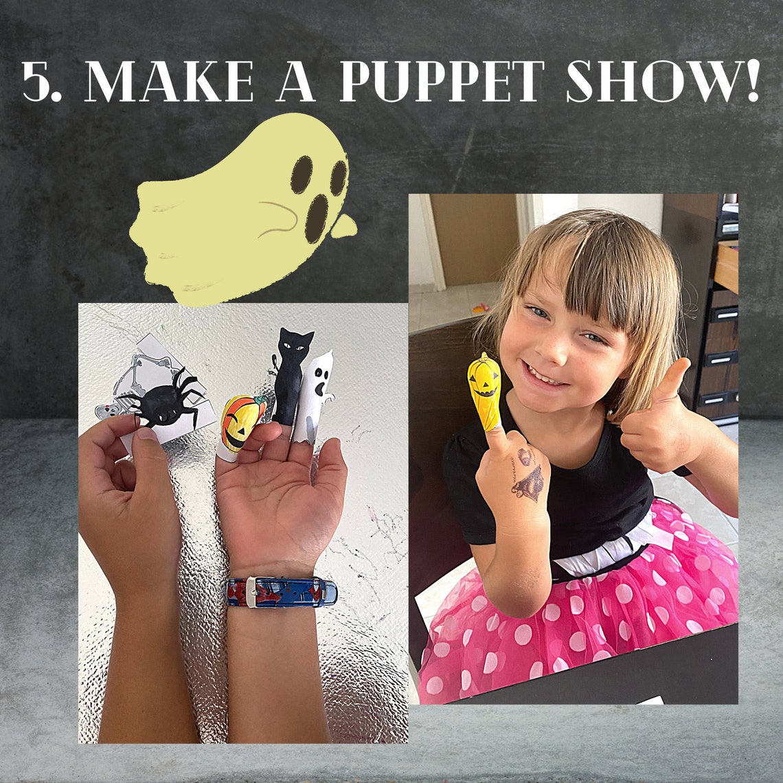 Kids Halloween Activity Finger Puppets Montessori Toys - Etsy