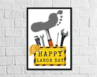 Labor Day Craft, Handprint Craft, Labor Day Thank You Printable ...