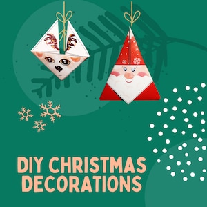 Christmas Origami Kit: 3d Christmas Tree Santa Grinch - Etsy UK