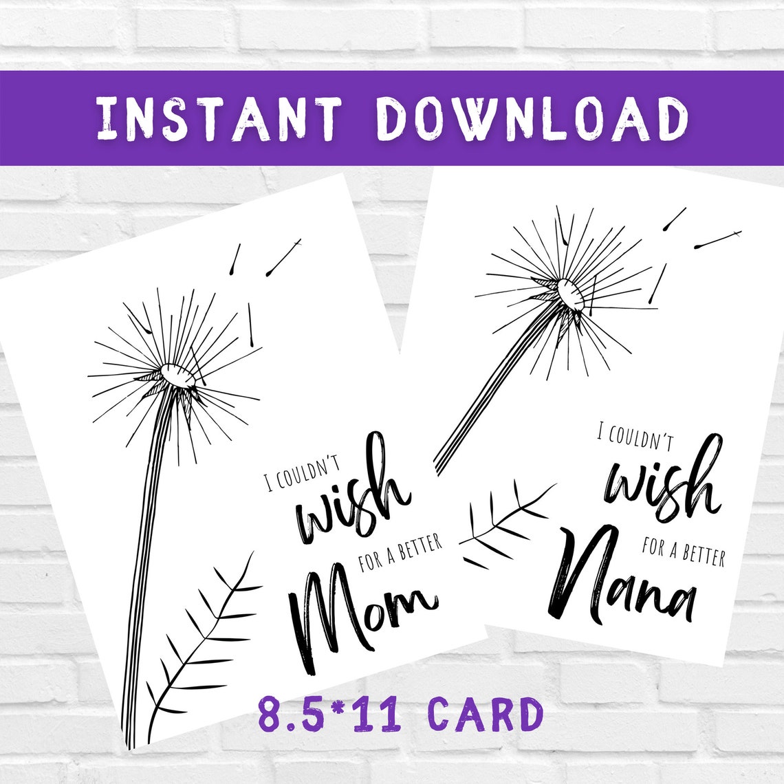 Grandma Mothers Day Gift Fingerprint Art Mothers Day - Etsy