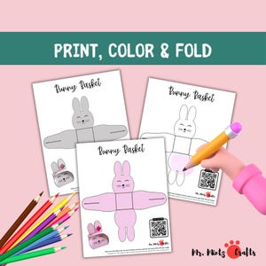 Printable Bunny Basket Template | DIY Easter Basket for Kids | Easter ...
