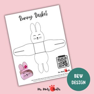 Printable Bunny Basket Template | DIY Easter Basket for Kids | Easter ...