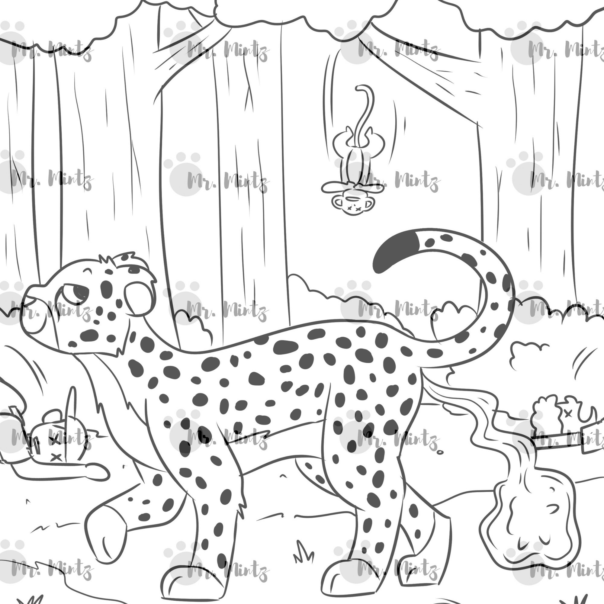 The Farting Animals Coloring Book Printable Coloring Pages | Etsy