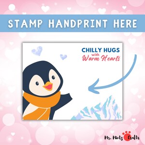 Penguin Handprint Craft for Kids | Chilly Hugs With Warm Hearts ...