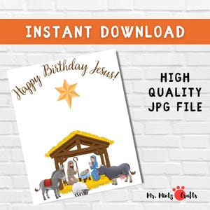 Christmas Nativity Scene Handprint Art Craft | Happy Birthday Jesus ...