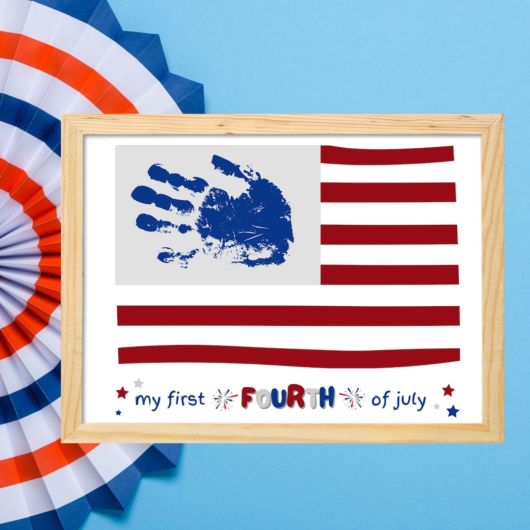 Handprint Art 4th of July | My First 4th July | Independence Day ...