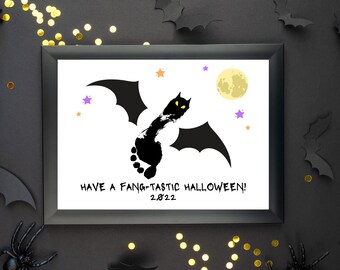 Bat Footprint Craft - Etsy