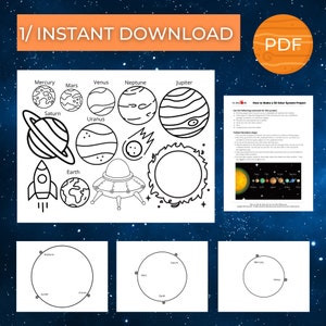 Solar System | Planets Printable | Solar System Printable | Preschool ...
