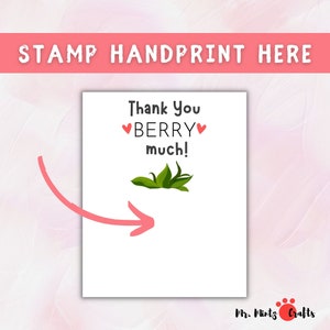 Teacher Appreciation Week Gift Handprint Art Craft Printable | Thank ...