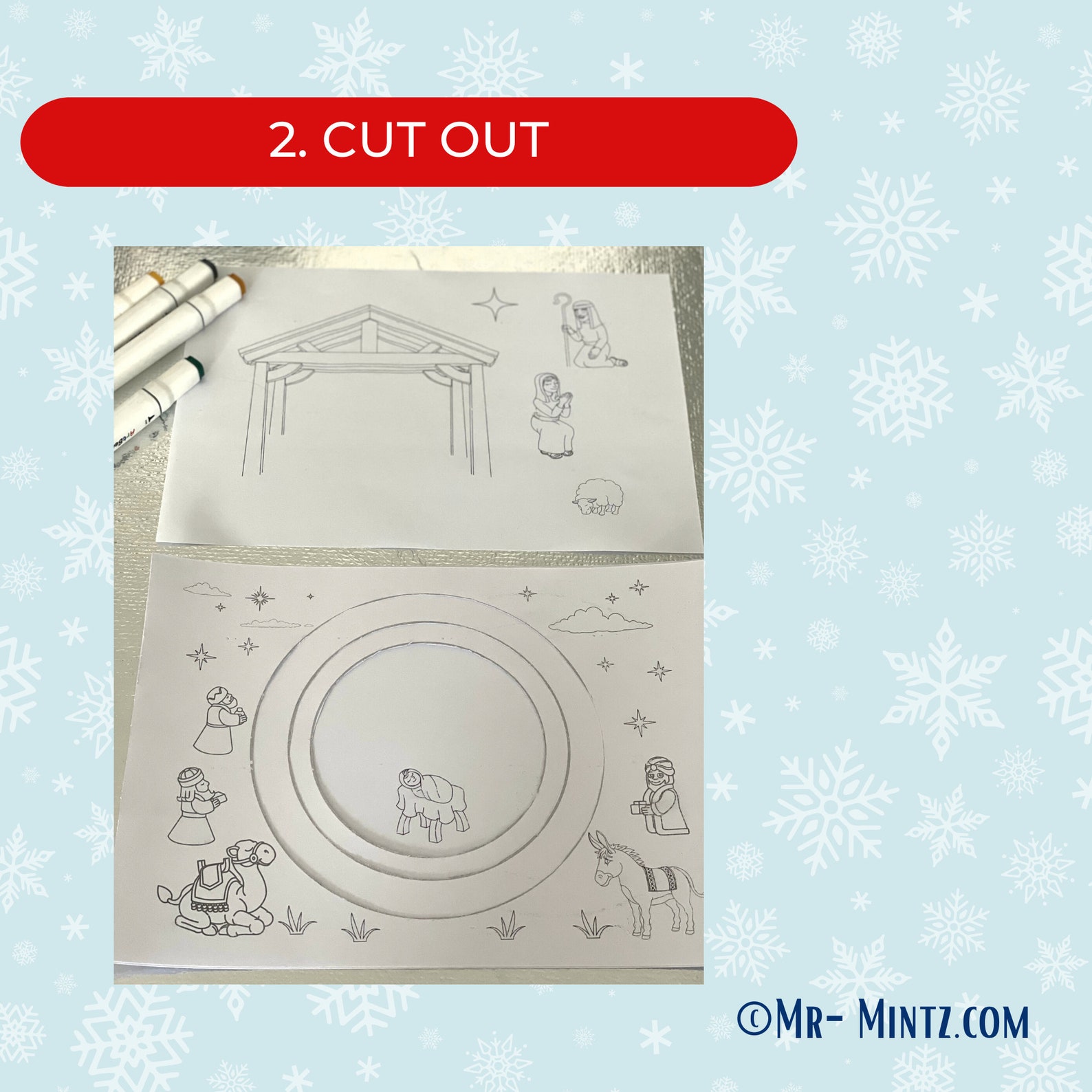 Printable Nativity Scene Nativity Activities for Kids - Etsy