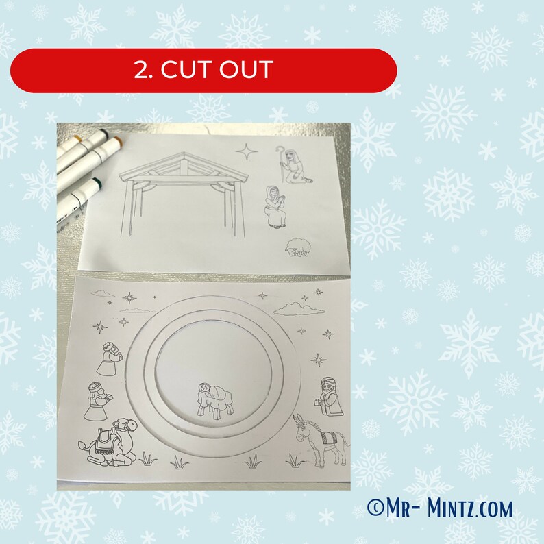 Printable Nativity Scene Nativity Activities for Kids - Etsy