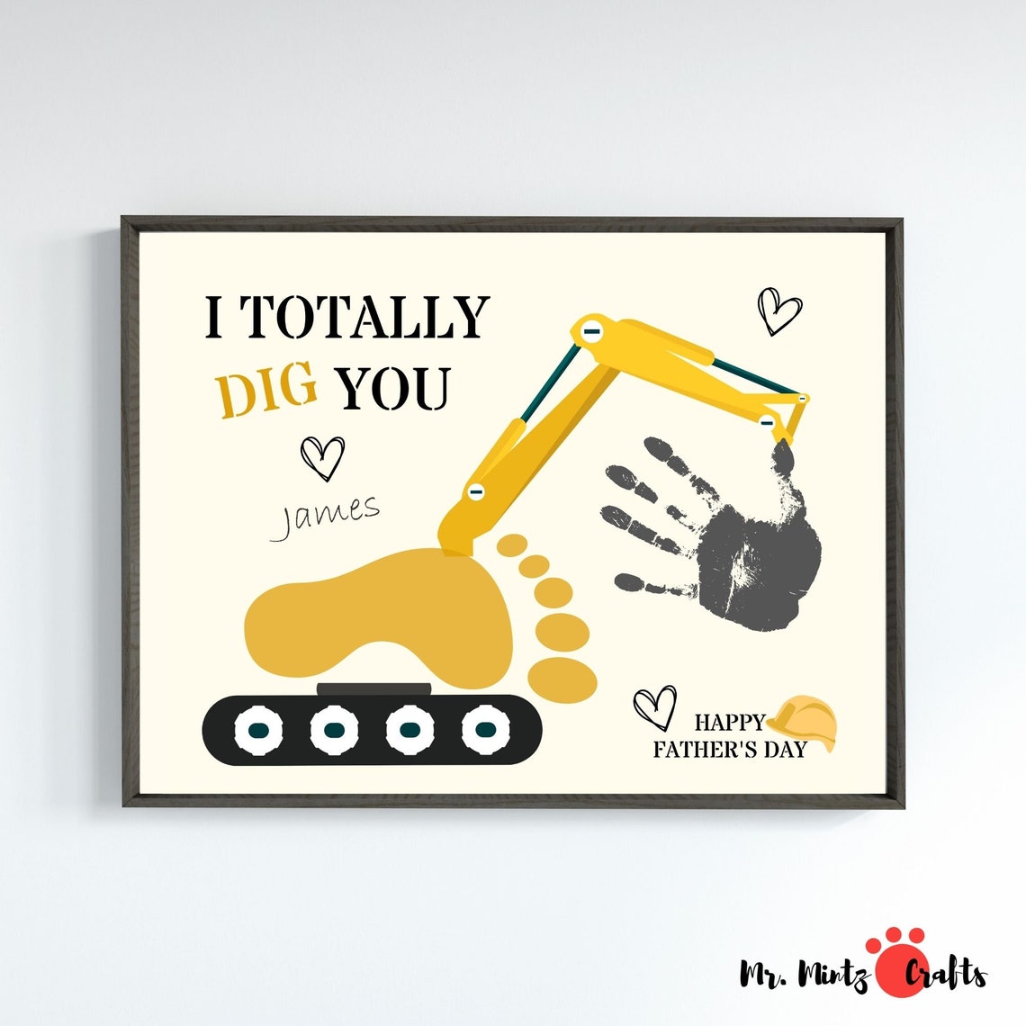 Handprint Art for Dad | Fathers Day Handprint Footprint Art Craft ...