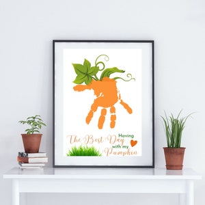 Thanksgiving Handprint Art Craft Activities for Kids | Pumpkin Craft ...