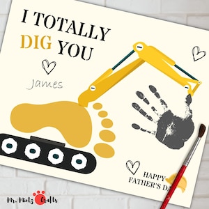 Handprint Art for Dad | Fathers Day Handprint Footprint Art Craft ...