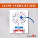 Labor Day Handprint Art Craft Firework Handprint Art Happy - Etsy