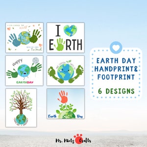 Earth Day Handprint Craft | Earth Day Printable Kids | Earth Day ...