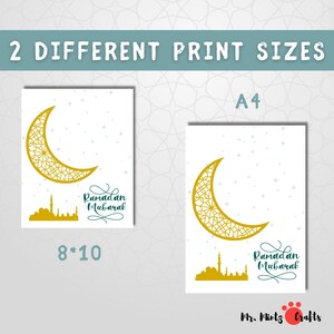 Ramadan Handprint Art Craft Printable | Ramadan Cards| Islamic Crafts ...