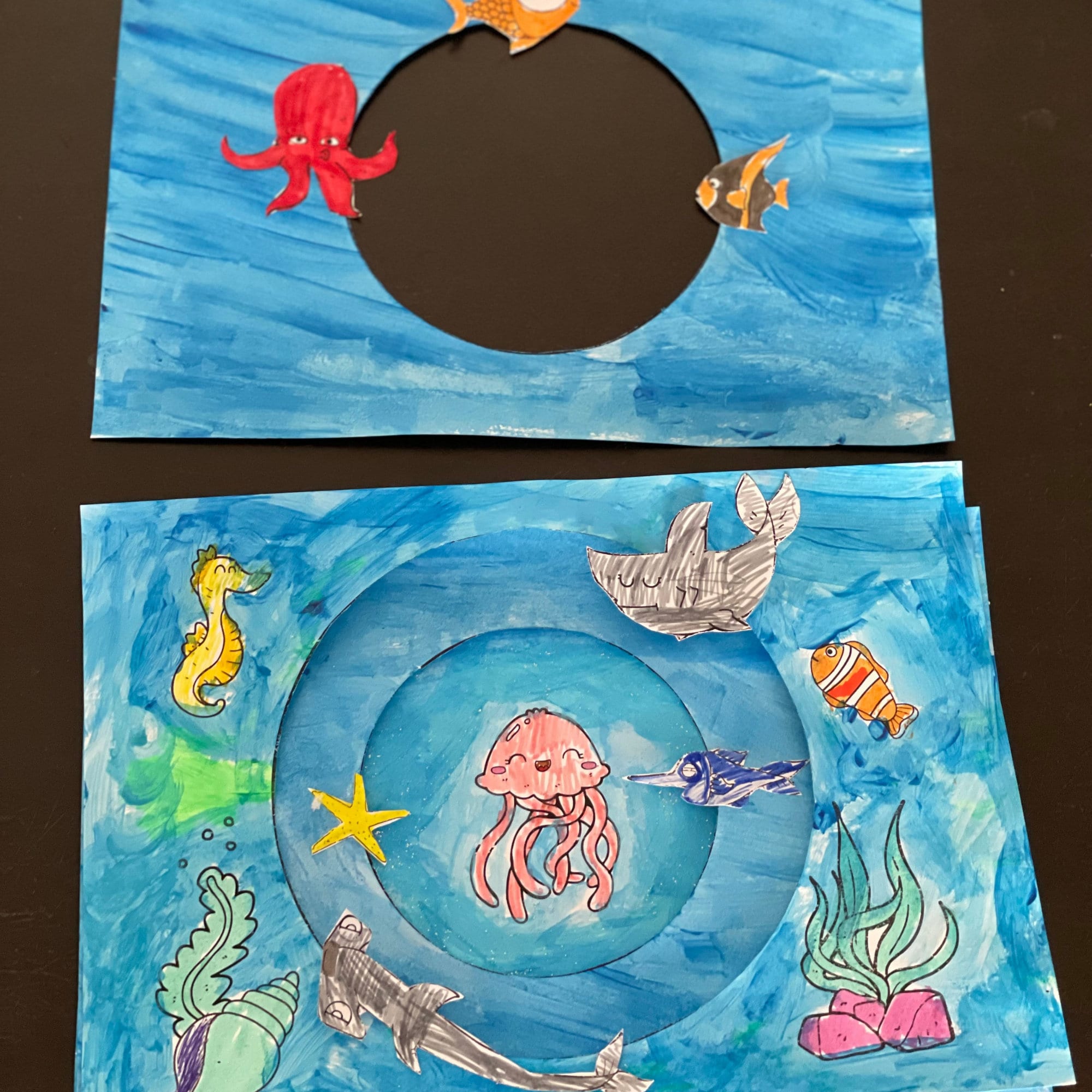 Easy Ocean Diorama Craft Project for Kids | Rainy Day Activity | Ocean ...