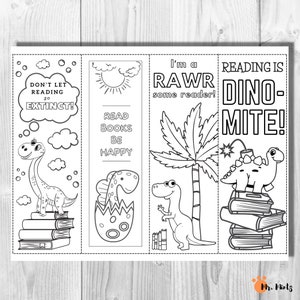Printable Bookmarks With Quotes to Color | Cute Coloring Bookmark Set ...