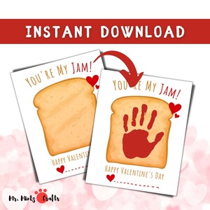 Valentines Handprint Art | You Are My Jam | Valentines Day Handprint ...