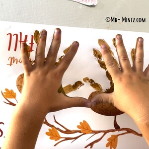 Thanksgiving Handprint Footprint Art Craft for Kids | Fall Handprint ...