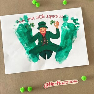 St Patrick's Day Handprint Footprint Crafts Activities for Kids | Lucky ...