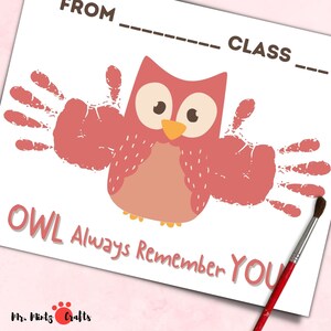 Teacher Appreciation Gift | Handprint Keepsake Art Crafts for Teachers ...