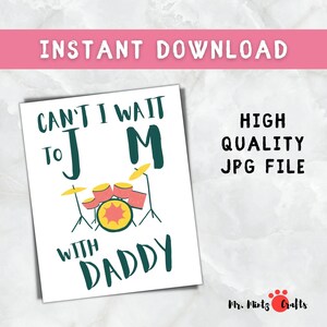 Handprint Art Craft Father's Day Gift for Dad Daddy Musician Drummer ...