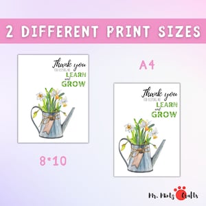 Teacher Appreciation Gift | Handprint Keepsake Art Crafts for Teachers ...