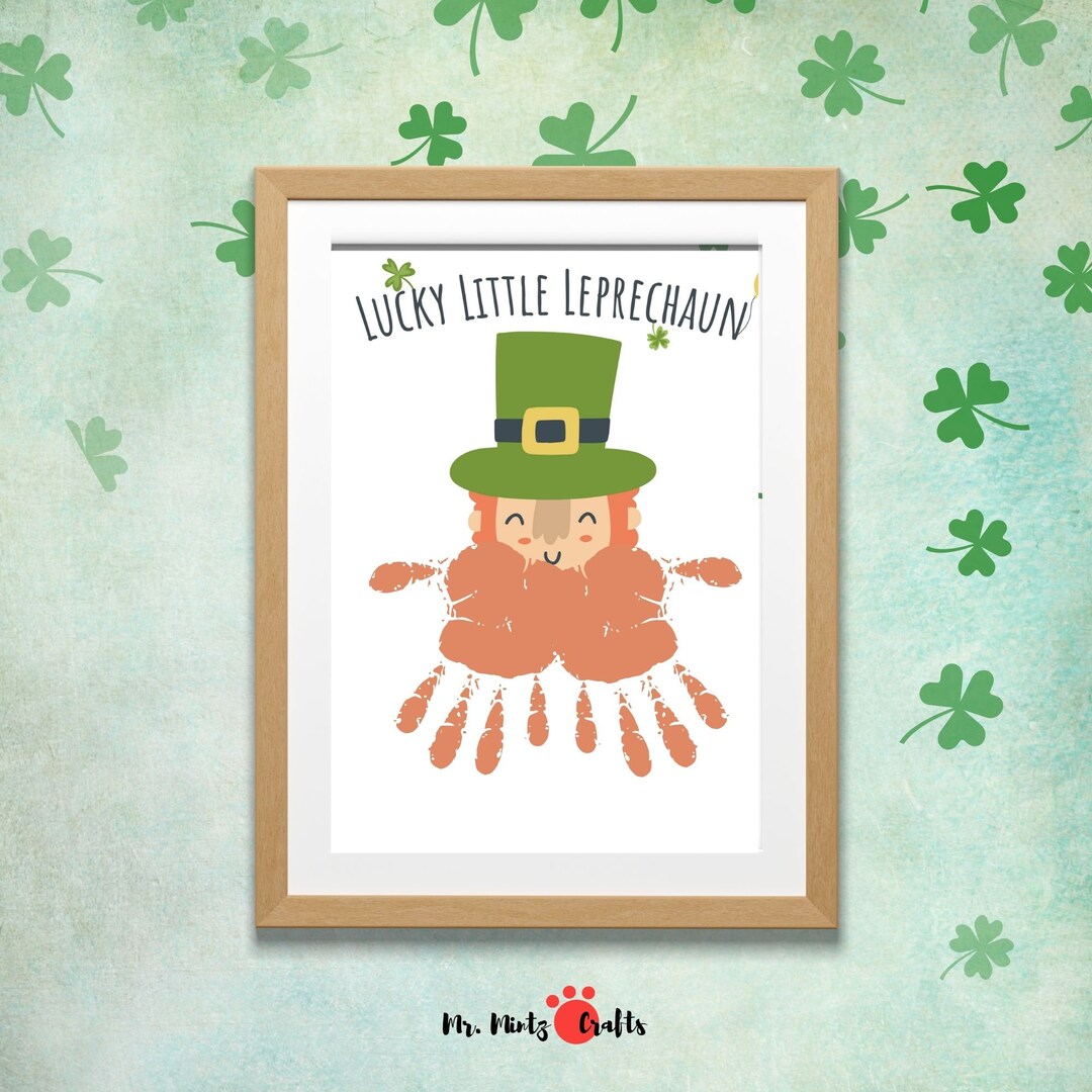 St Patrick's Day Handprint Footprint Crafts Activities for Kids | Lucky ...