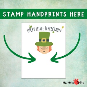 St Patrick's Day Handprint Footprint Crafts Activities for Kids | Lucky ...