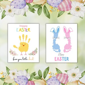 Easter Handprint Art | Easter Handprint Footprint Art Craft Bundle ...