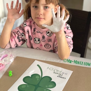 Cutest Clover in the Patch Four Leaf Clover Handprint Art Craft | St ...