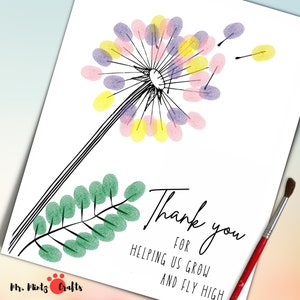 Teacher Appreciation Week Gift Handprint Art Craft Printable | Thank ...