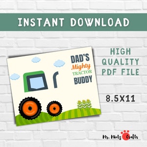 Farmer Dad Gift Father's Day From Kids Daughter Son | Tractor Farm ...