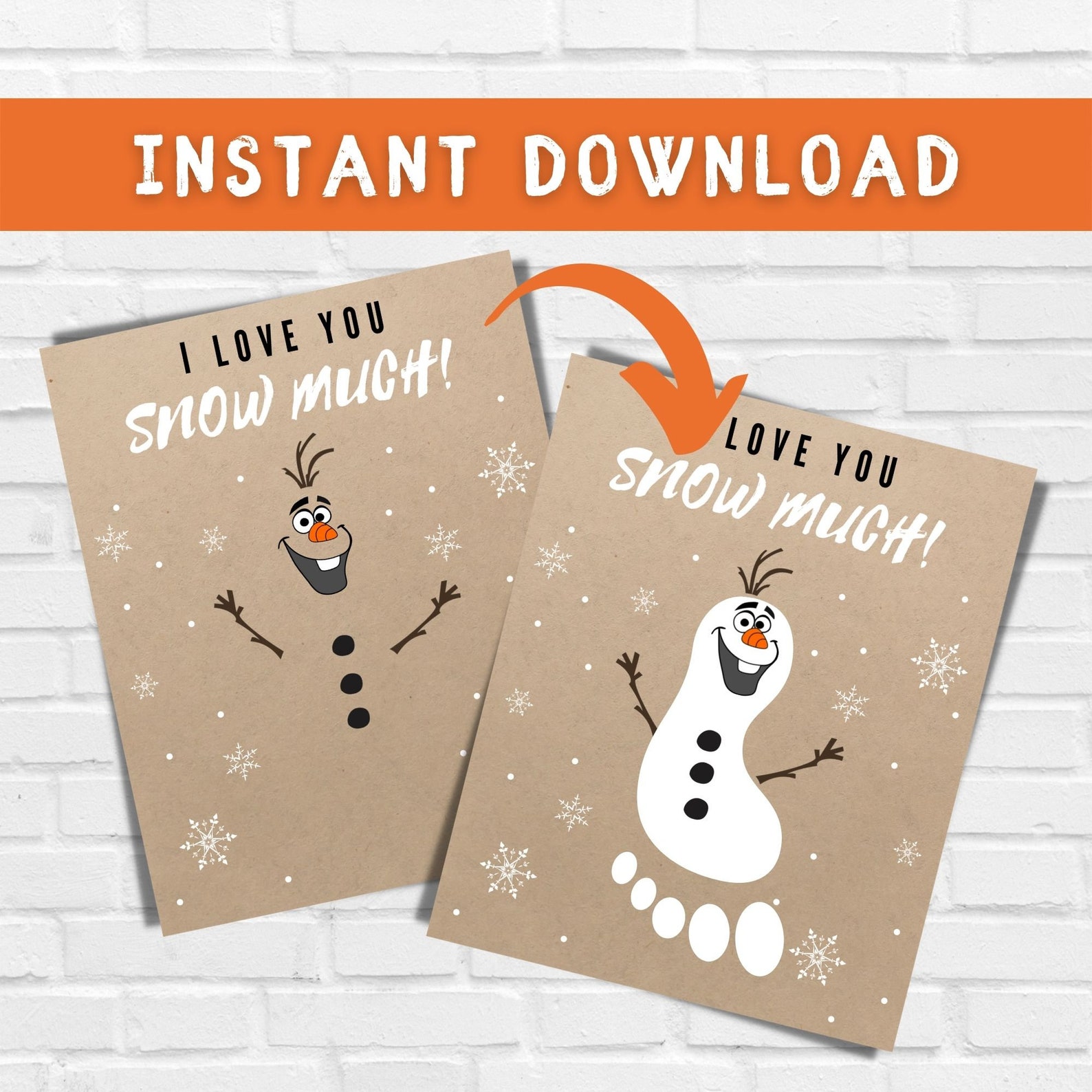 Christmas Snowman Footprint Handprint Art Craft Template Printable ...